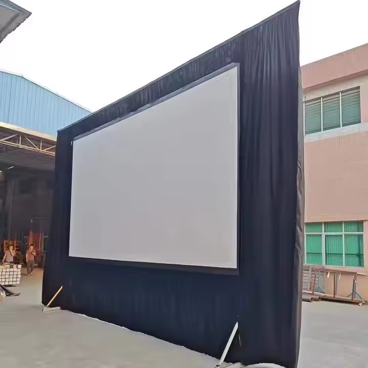 220" Rear And Front Fast Fold Projection Screen With Dress Kits Outdoor ...