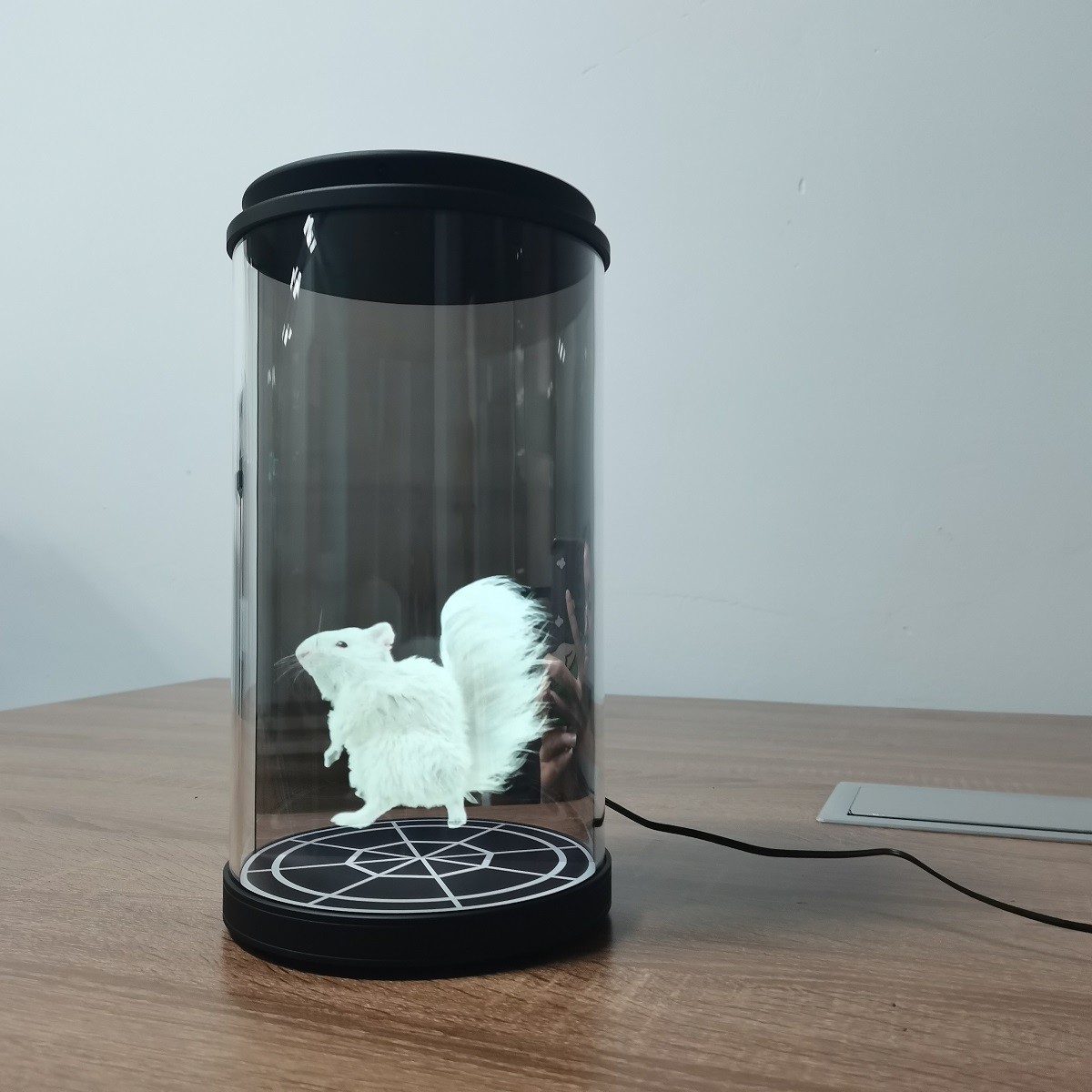 Holographic 3D Technology Display 5.5 10.1 21.5 Inch Hologram Cylinder ...