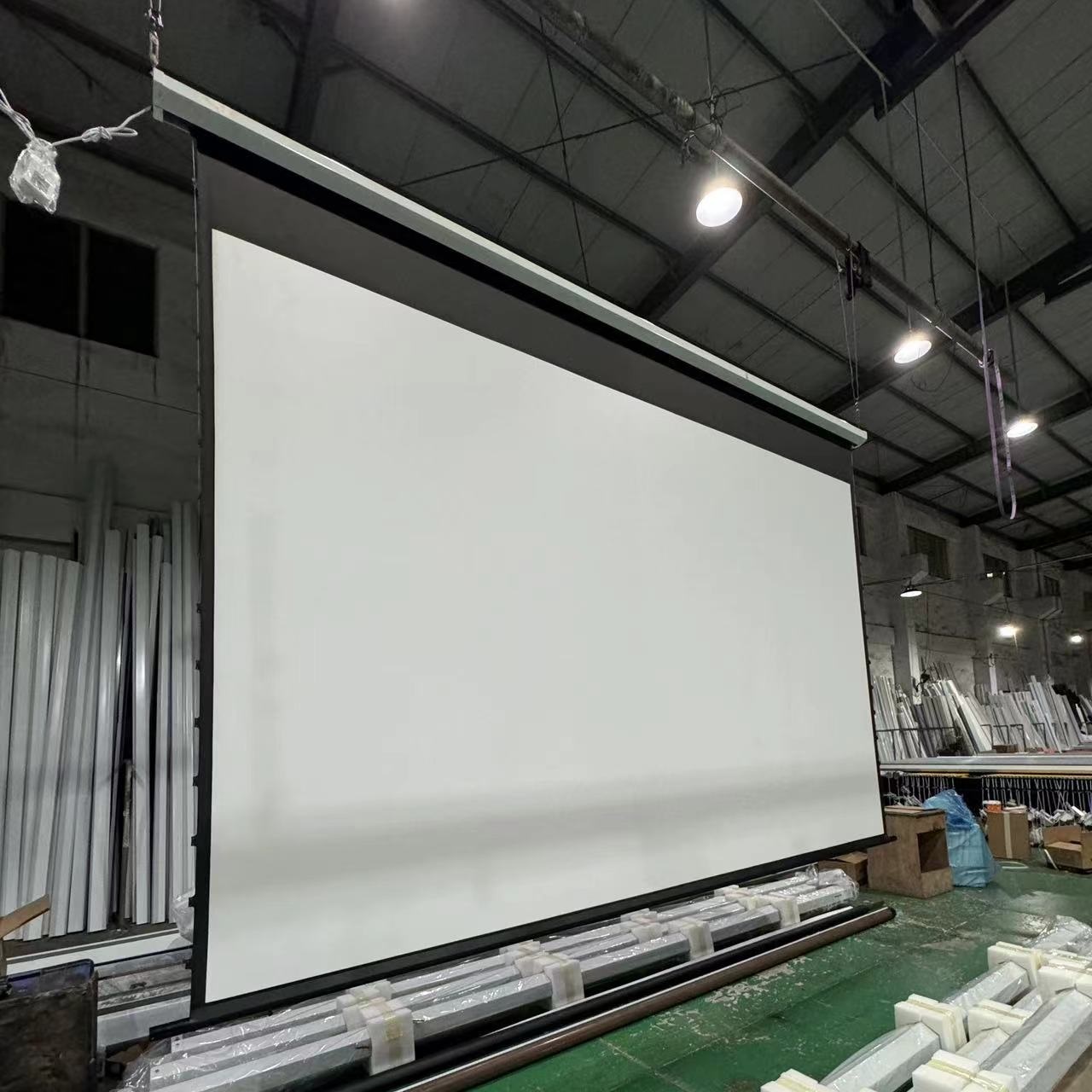 4x3 m High Quality Large Electric Projection Screen/ Motorized ...