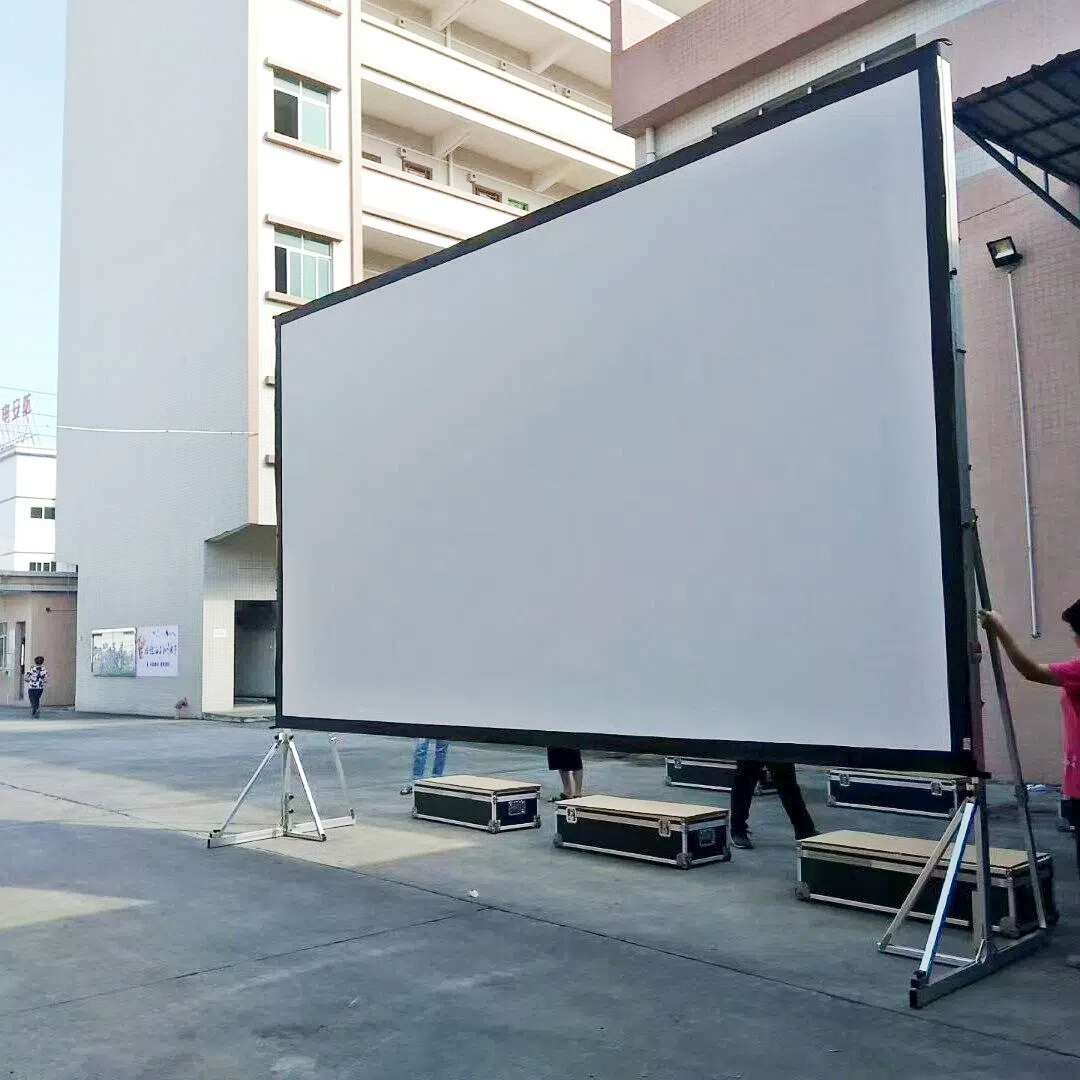 3 Minute Setup / Tool Free / Aluminum Frame / 16x9ft Fast Fold Screen ...