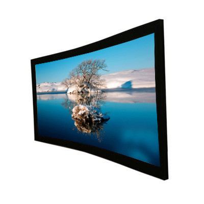 120'' wall mounted projector screens , Curved Projection Screen for ...