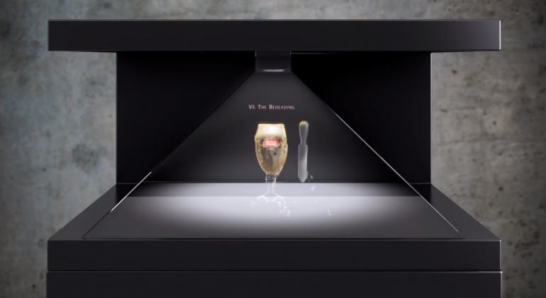 22inch 270 Degree Holo Cube 3D Hologram Showcase Display Pyramid Full ...