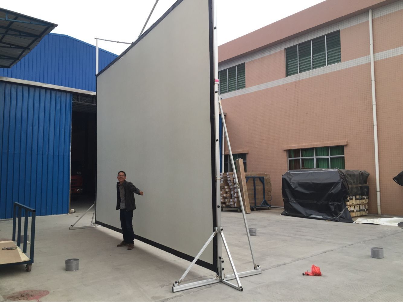 300 Inch Fast Fold Projection Screen Outdoor Portable Projector Screen ...