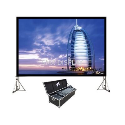 332×186cm 16:9 Fast Folding Projection Screen Outdoor With Aluminium Frame