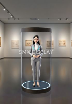 3D Hologram Display Equipment Holo Tube Human Size AI Virtual Assistant ...