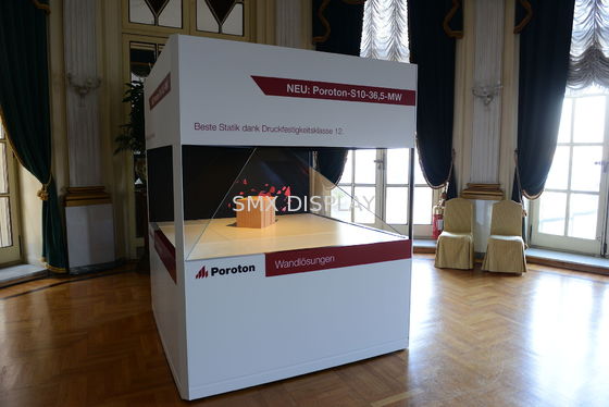 Large Pyramid 3D Holographic Display Full HD Resolution 4 Viewing Sides