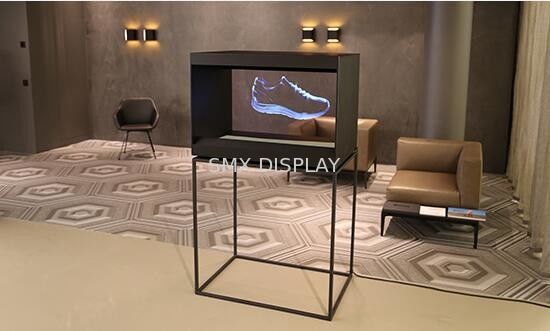 Full HD 180° 22" Holocube 3D Hologram Showcase Holobox With Flight Case for exhibition