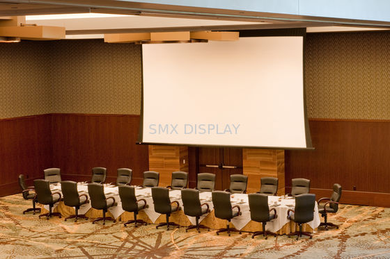 Tensioned 3d Movie Theater Projection Screen , Widescreen Roll Up ...