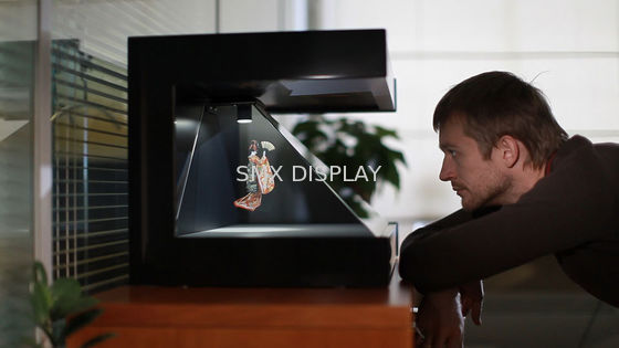 270° 22 Inch Full HD Hologram Pyramid 3D Display Showcase Hologram Box ...