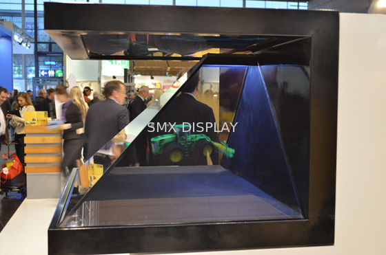270° 22 Inch Full HD Hologram Pyramid 3D Display Showcase Hologram Box ...