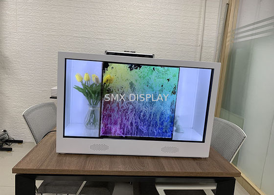 55 Inch Touch Screen 3D Holographic Display Box Vertical Transparent ...