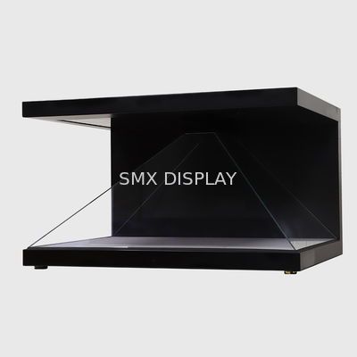 3 Sides 270 Degree Holographic Pyramid Display Showcase 22 Inch Small Size
