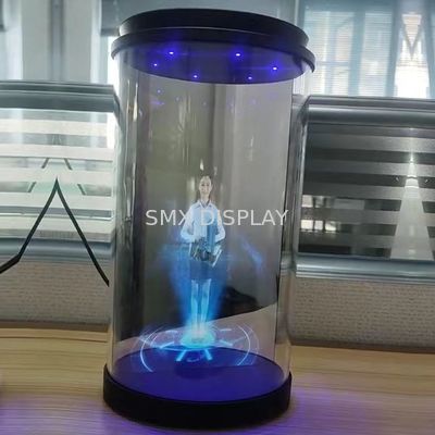 180degree 21.5inch 3D Holographic Cylinder Transparent Screen ...