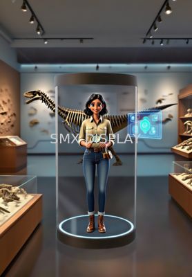 3D Hologram Display Equipment Holo Tube Human Size AI Virtual Assistant ...