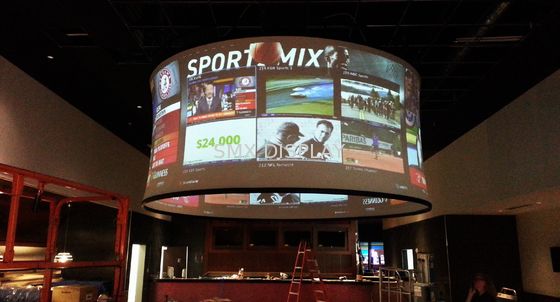 360 Degree Fixed Frame Projection Screen For Flight Simulation