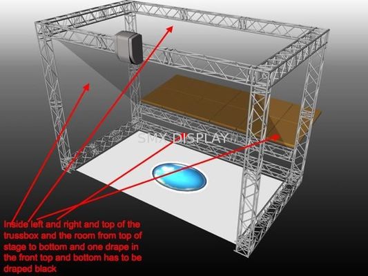 Holographic Stage 3D Projection System For Music Concerts , Live Events