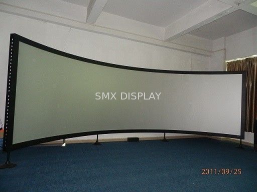360 Degree 3D Simulation Curved Fixed Frame Projector Screen Floor Stand