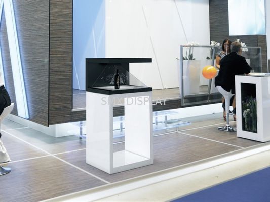 3D Holographic Pyramid Projection Display 270 Degree Advertising Player